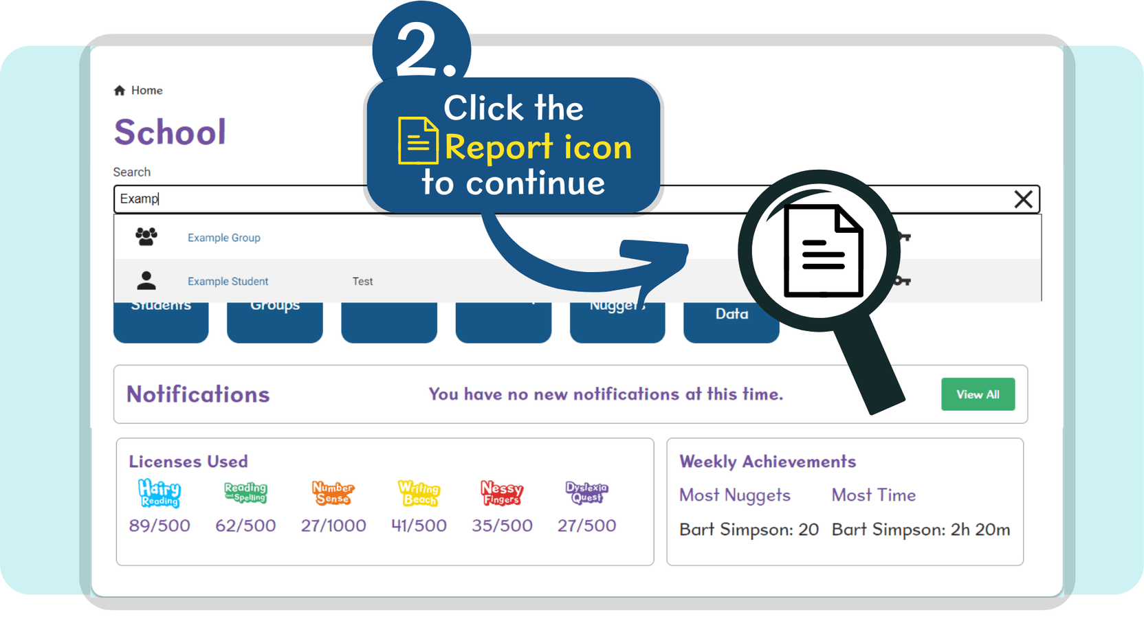 How do I view student reports? | Nessy