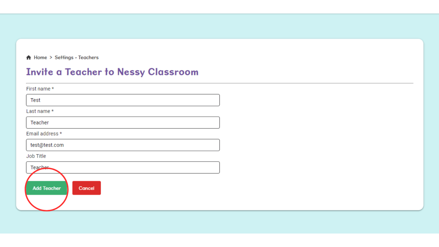 How do I add/remove teacher users in Nessy Classroom? | Nessy