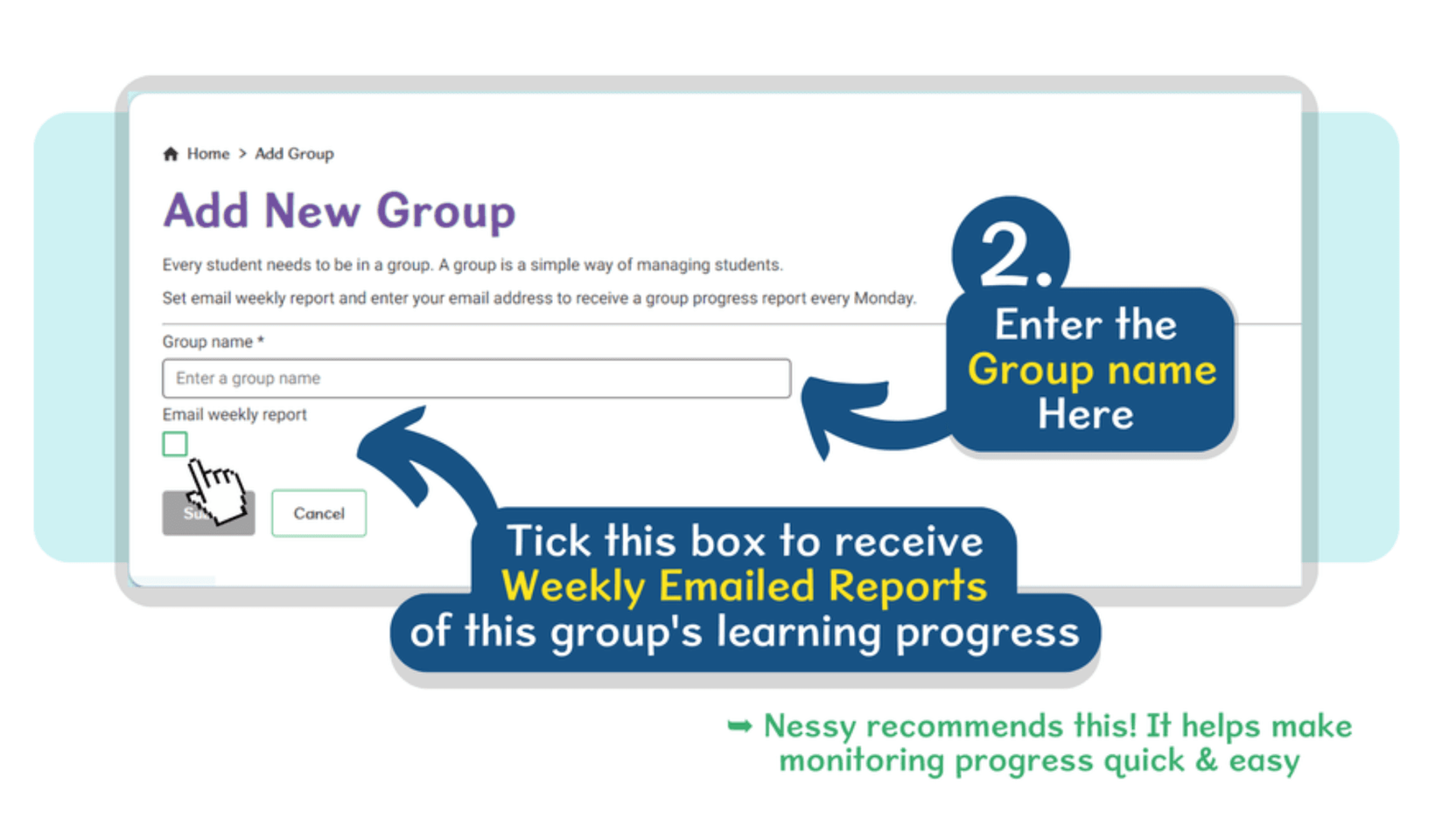 How do I create a group? | Nessy