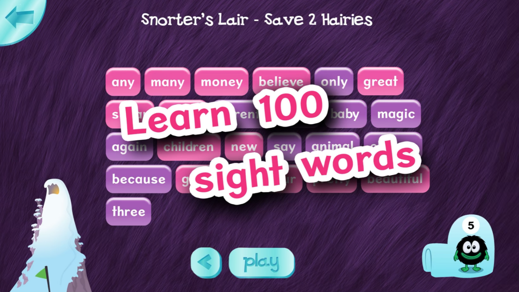 App: Hairy Words 2 | Nessy