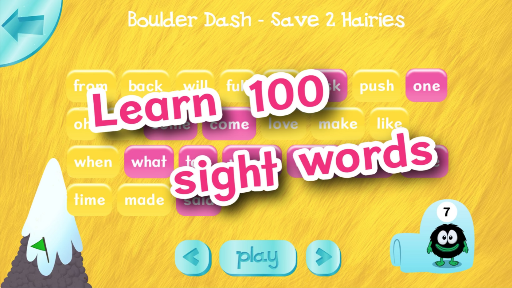 App: Hairy Words 1 | Nessy