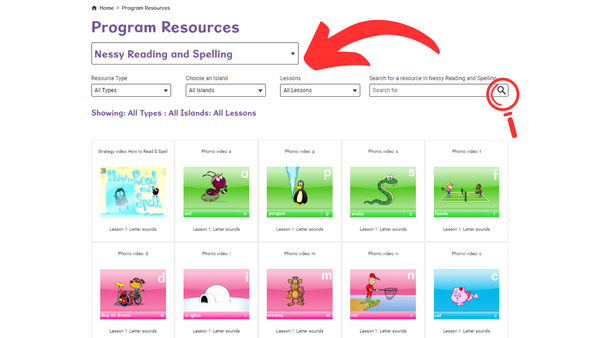 Where can I find program resources? | Nessy